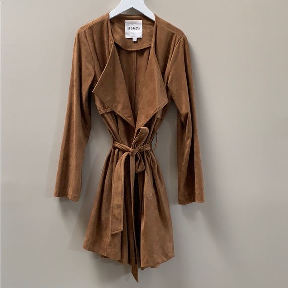 BB Dakota | Jackets & Coats | Bb Dakota Faux Suede Trench Coat Xs New ...